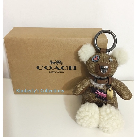 Coach | Accessories | Coach Keith Haring Teddy Bear Key Chain Fob Charm ...